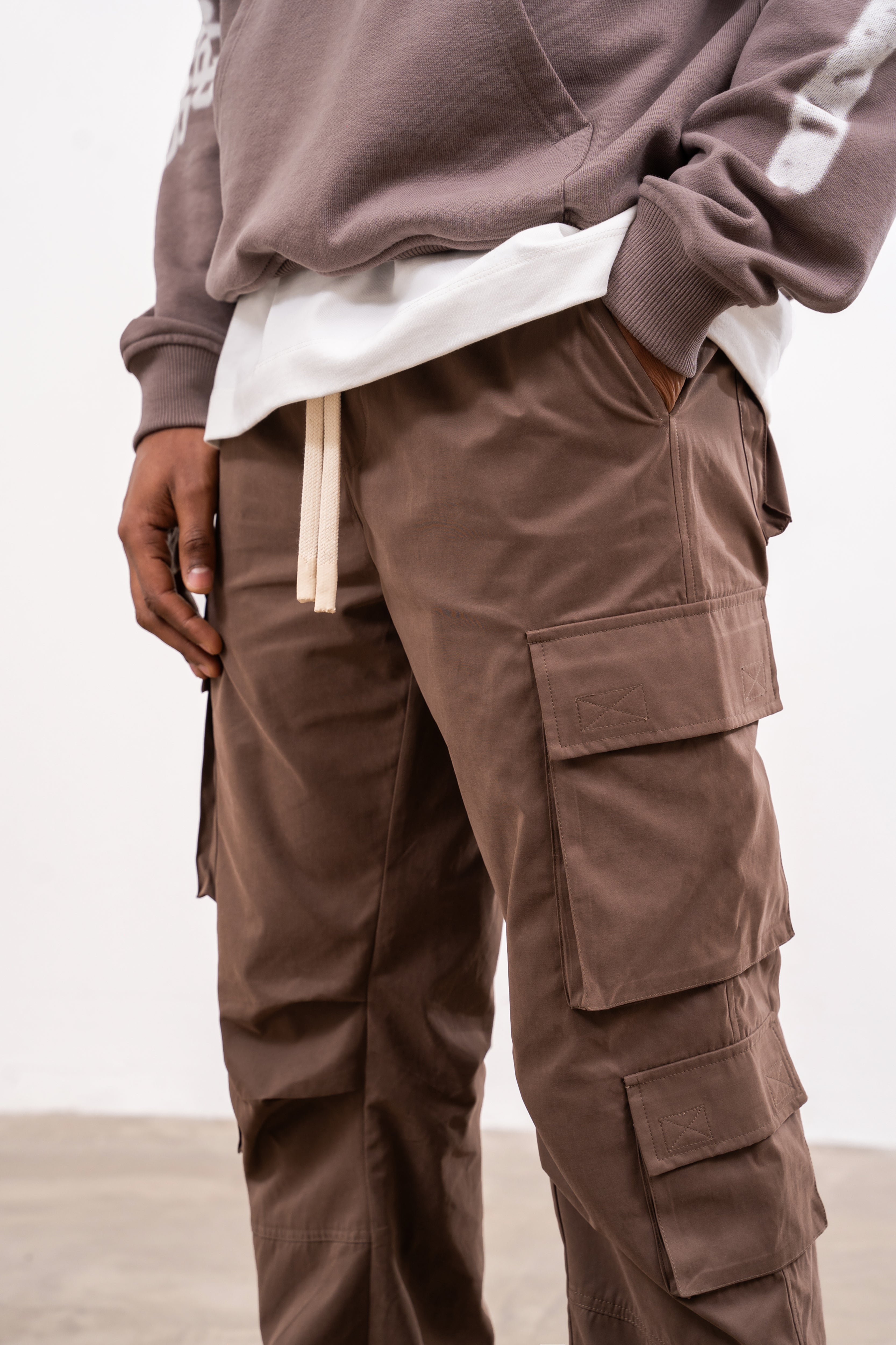 ESSENTIALS CARGO PANT - BROWN – The Couture Club