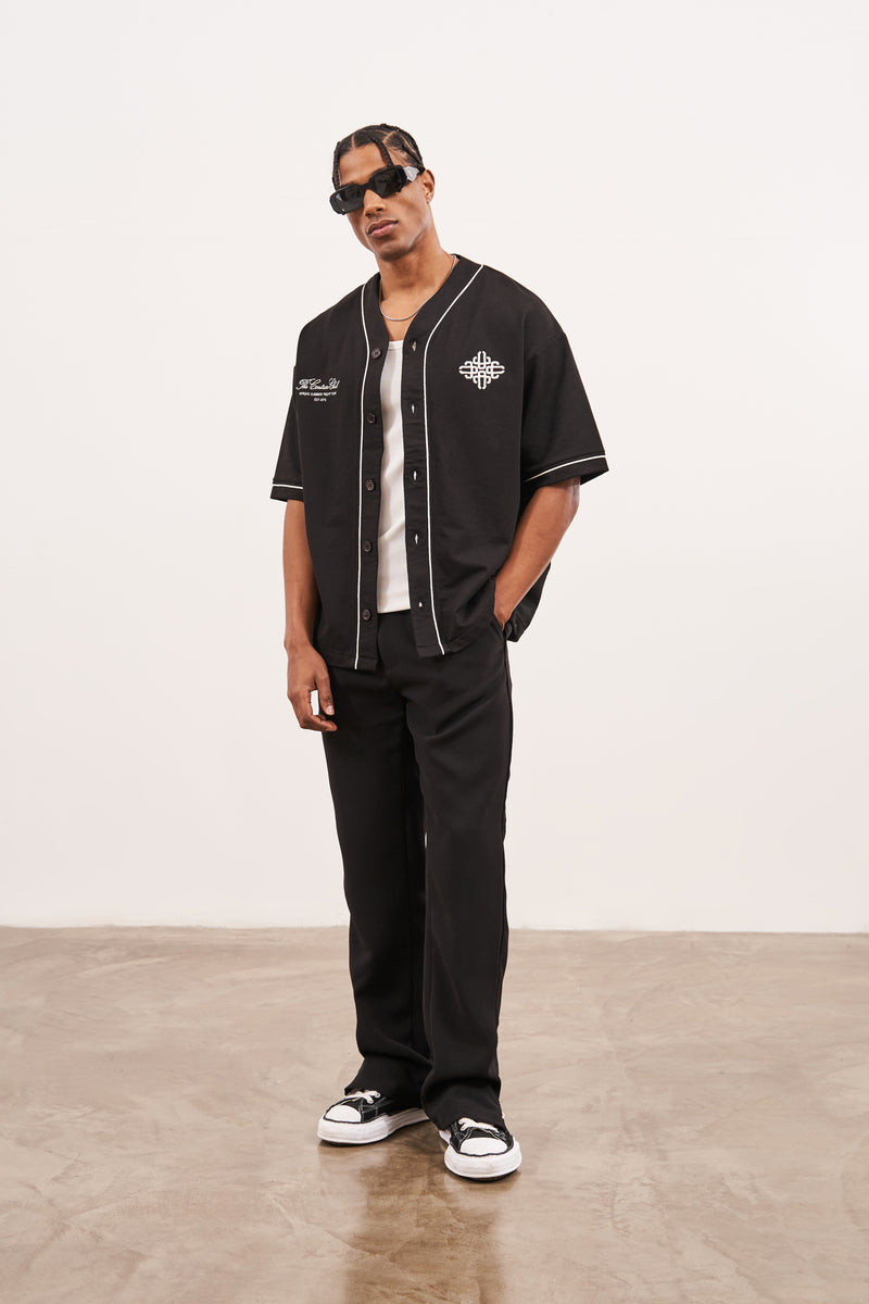 ULTIMATE SPLIT HEM SMART PANT - BLACK – The Couture Club