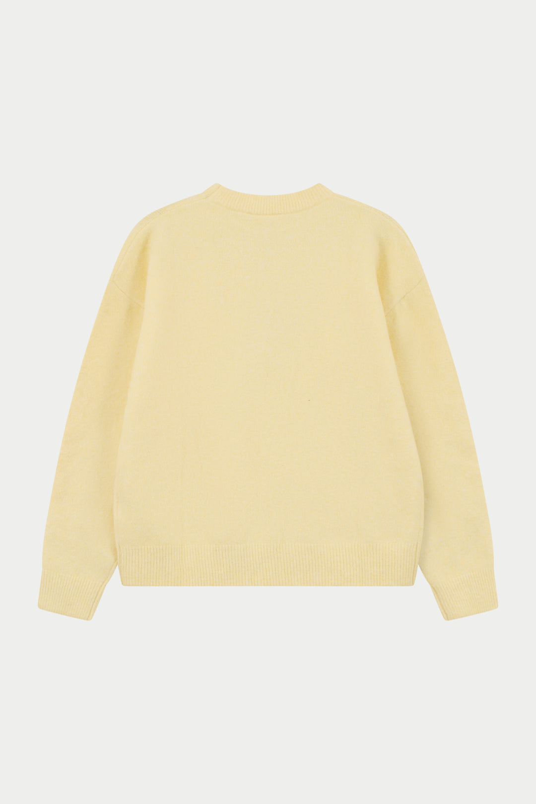 MONOGRAM FLUFFY KNIT CREW - YELLOW – The Couture Club
