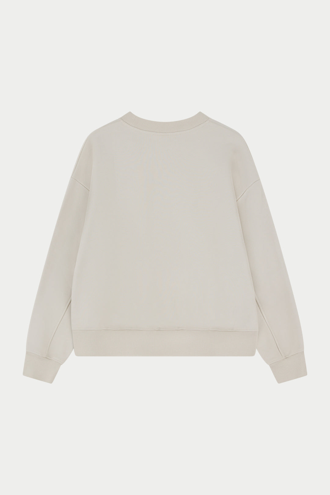 BORG EMBLEM APPLIQUE CREW - BONE – The Couture Club