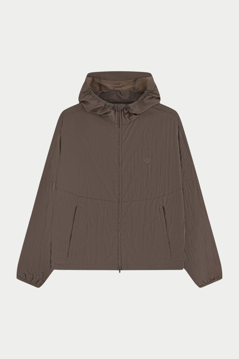 TRANSLUCENT WINDBREAKER - BROWN – The Couture Club