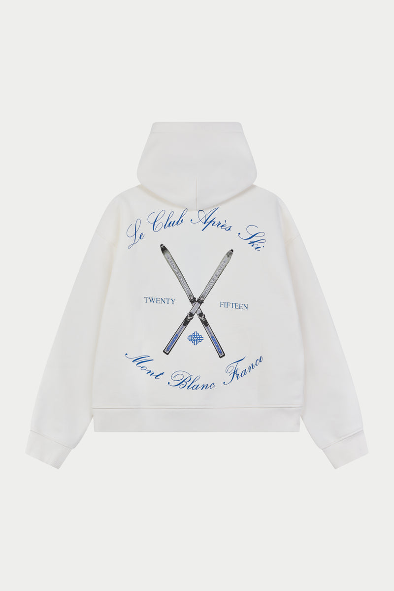 APRES SKI GRAPHIC HOODIE - OFF WHITE – The Couture Club