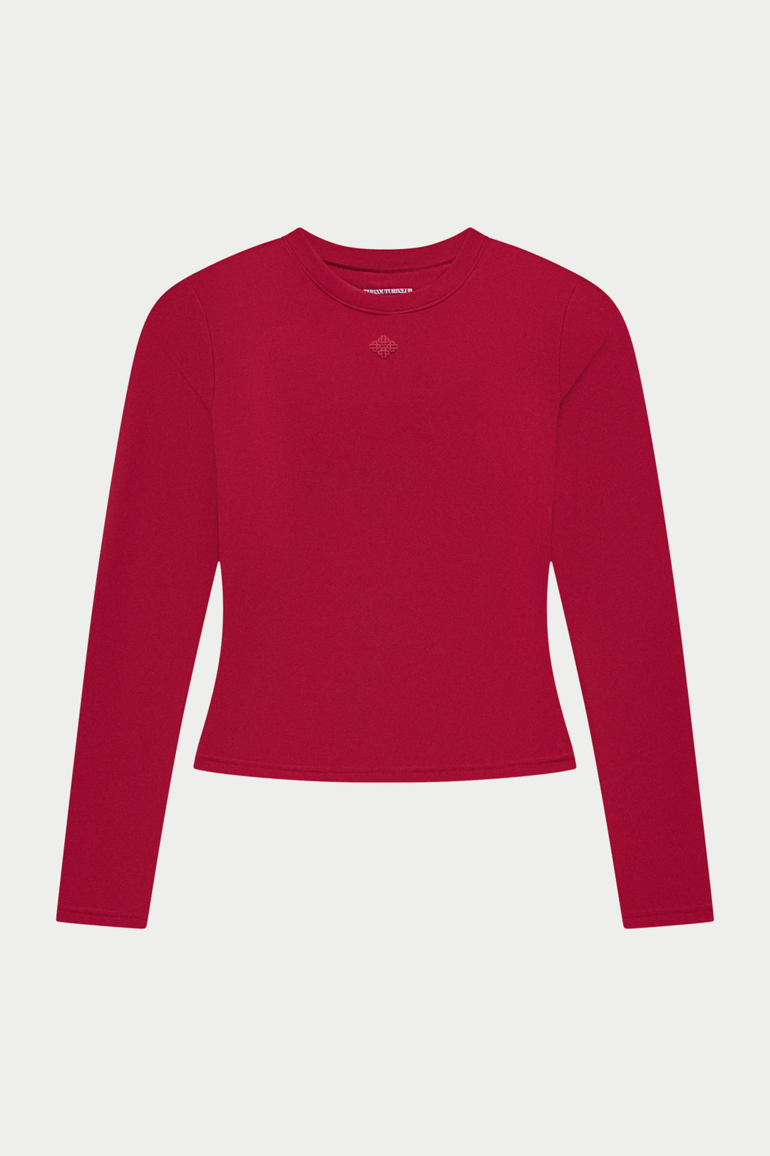 SCULPTING STRETCH LONG SLEEVE TOP - CHERRY – The Couture Club