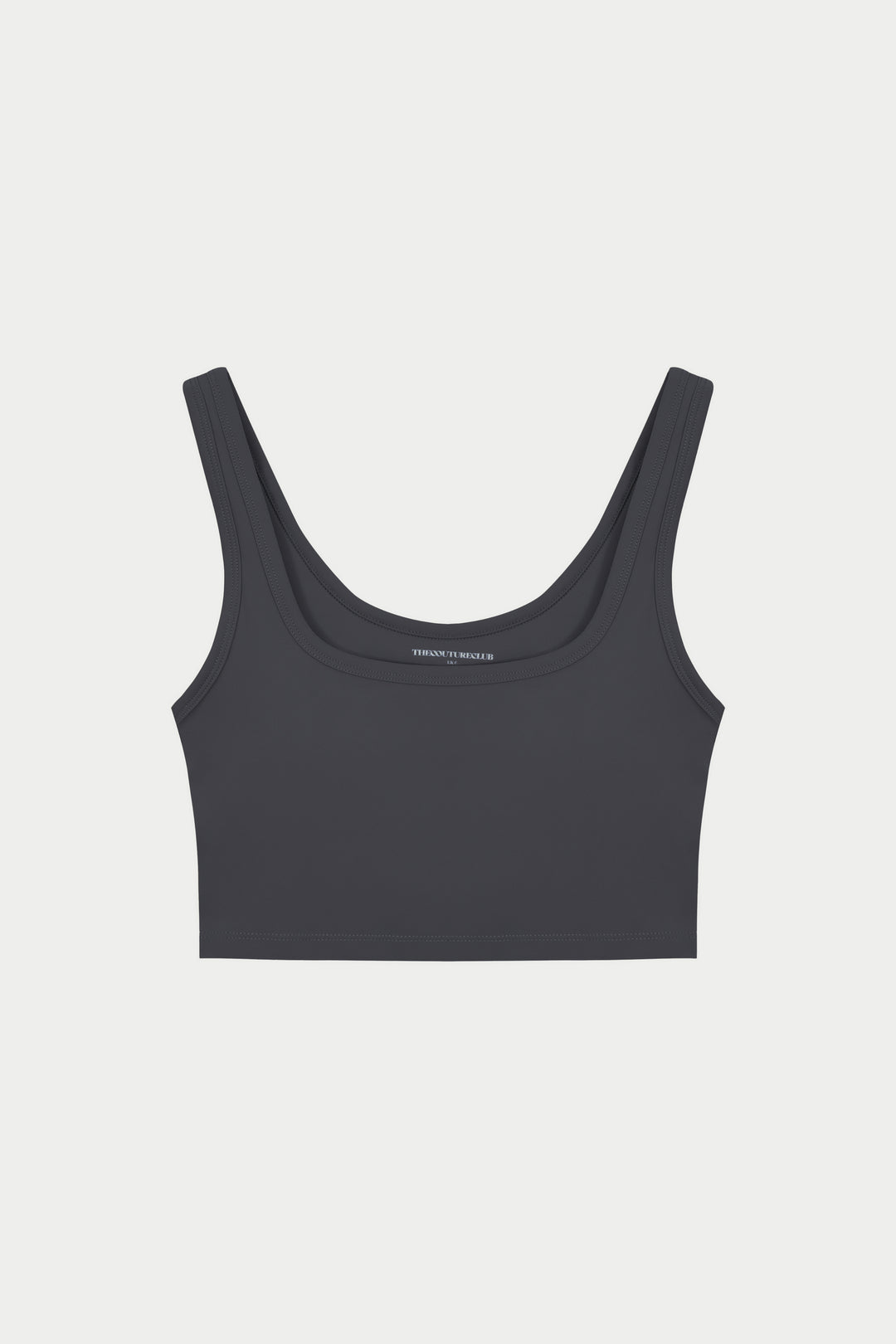 SCULPTING STRETCH EMBLEM SPORTS BRA - MIDNIGHT GREY – The Couture Club