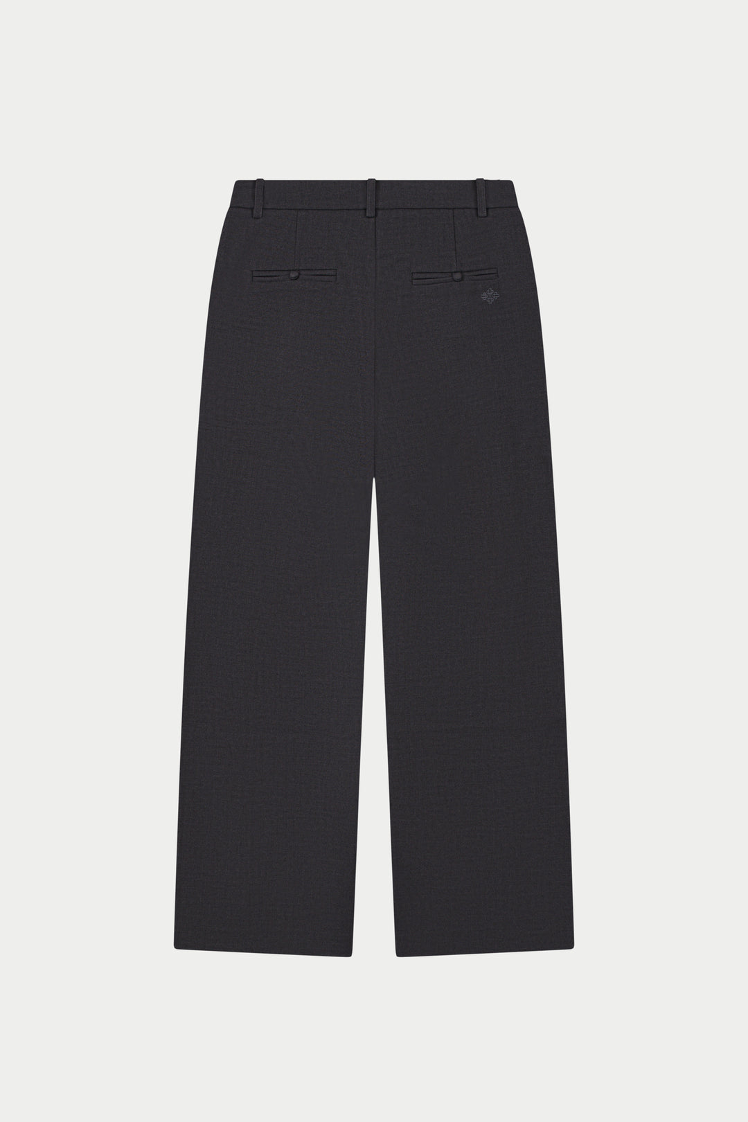 SIDE PLEAT WIDE LEG TAILORED TROUSERS - GREY – The Couture Club
