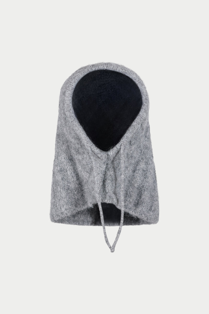 KNITTED SNOOD - GREY – The Couture Club