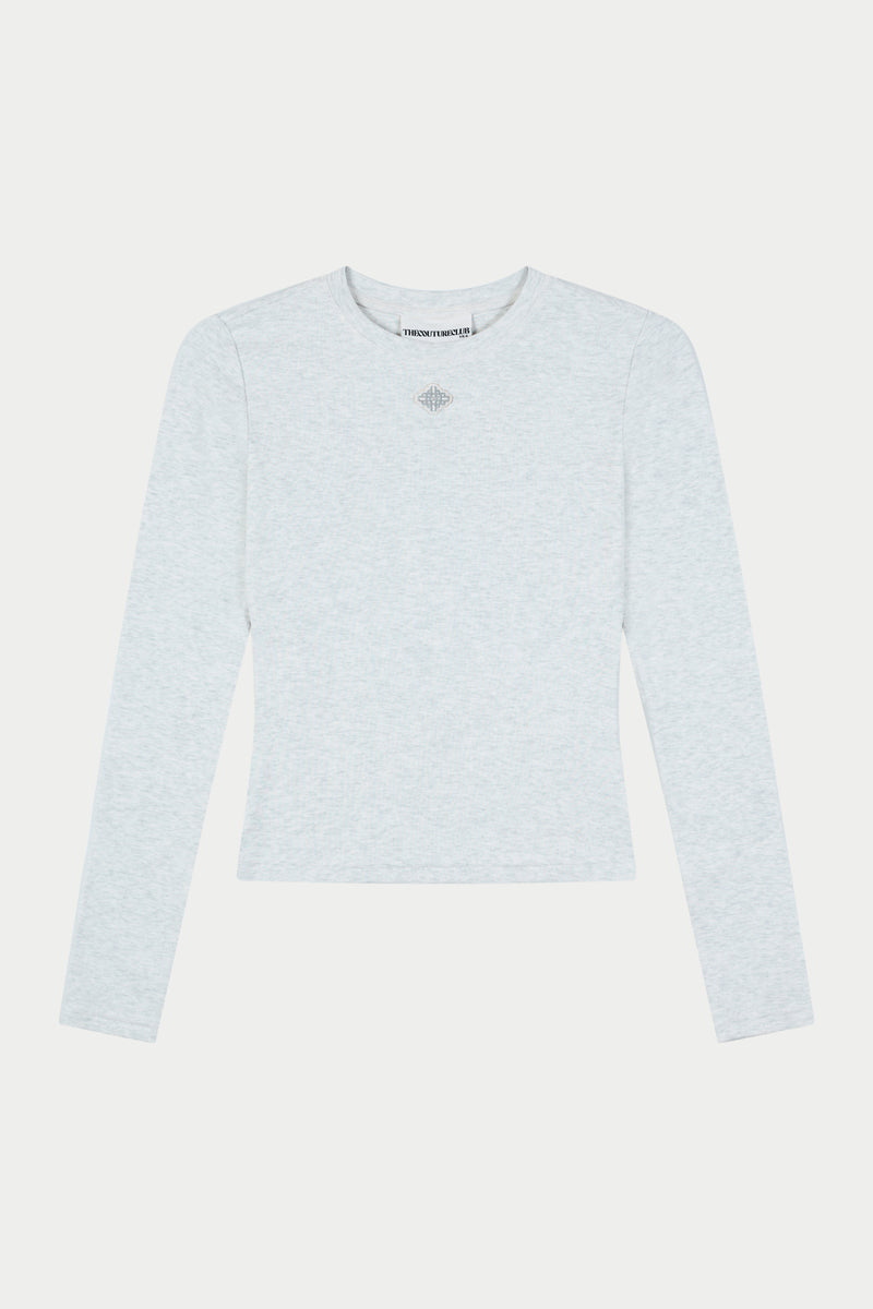 SCULPT SOFT TOUCH LONG SLEEVE TOP - GREY MARL – The Couture Club