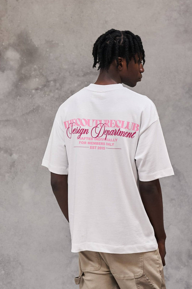 DESIGN DEPARTMENT GRAPHIC T-SHIRT - PINK – The Couture Club