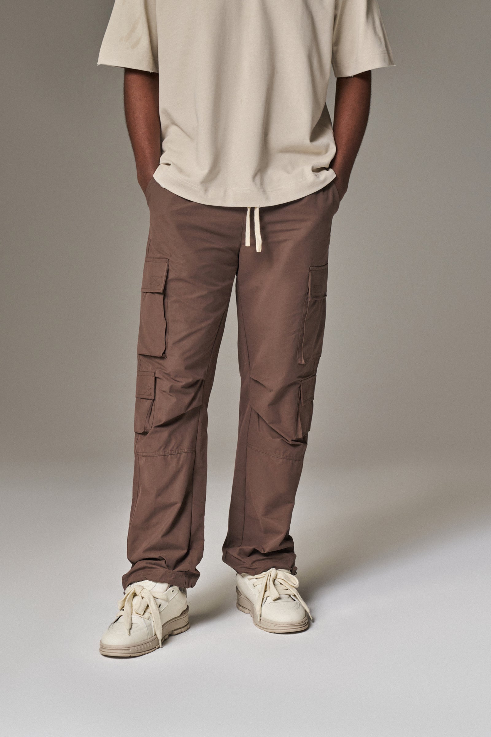 ESSENTIALS CARGO PANT - BROWN – The Couture Club