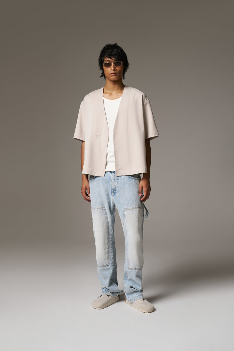 DENIM RIVET DETAIL CARPENTER JEANS - BLUE WASH – The Couture Club