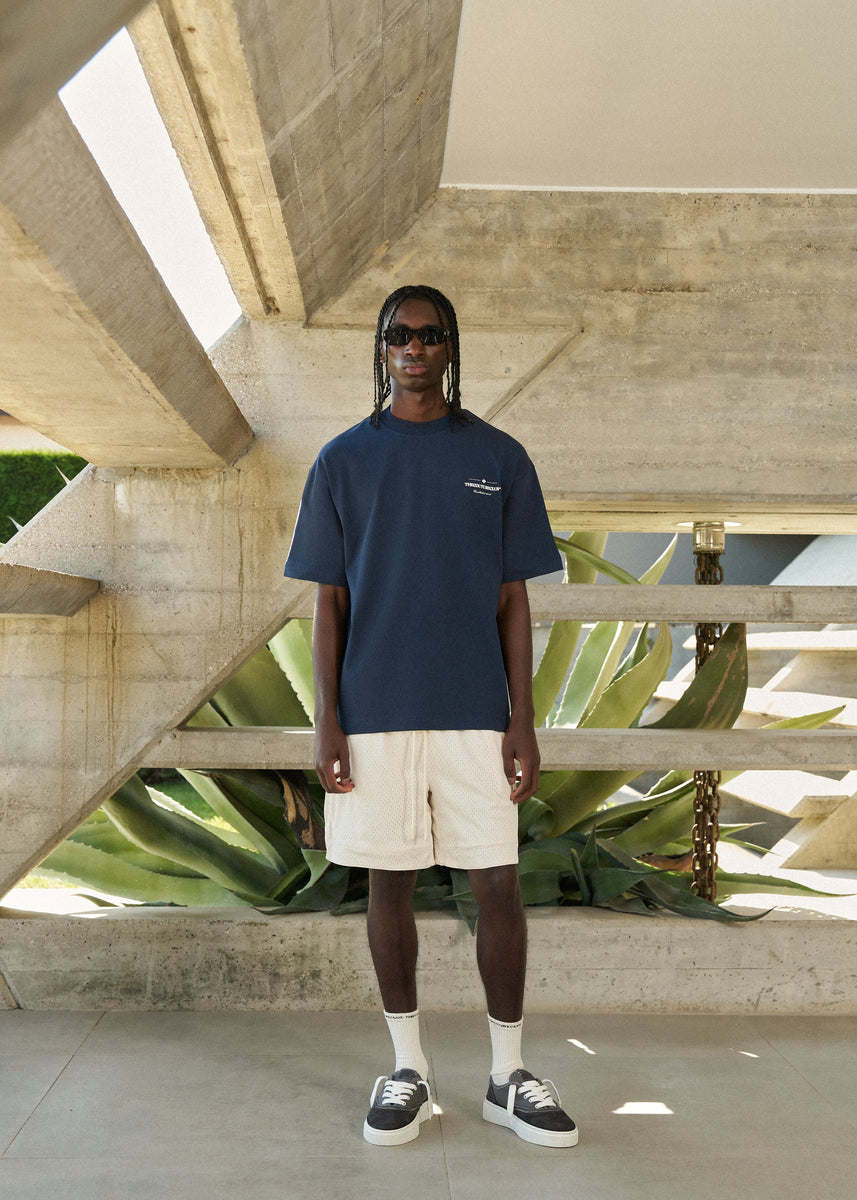 COPYRIGHT MULTI GRAPHIC T-SHIRT - DARK NAVY – The Couture Club
